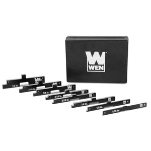 WEN 10408 Aluminum Precision Setup Blocks, Eight-Piece Gauge Set for R ...