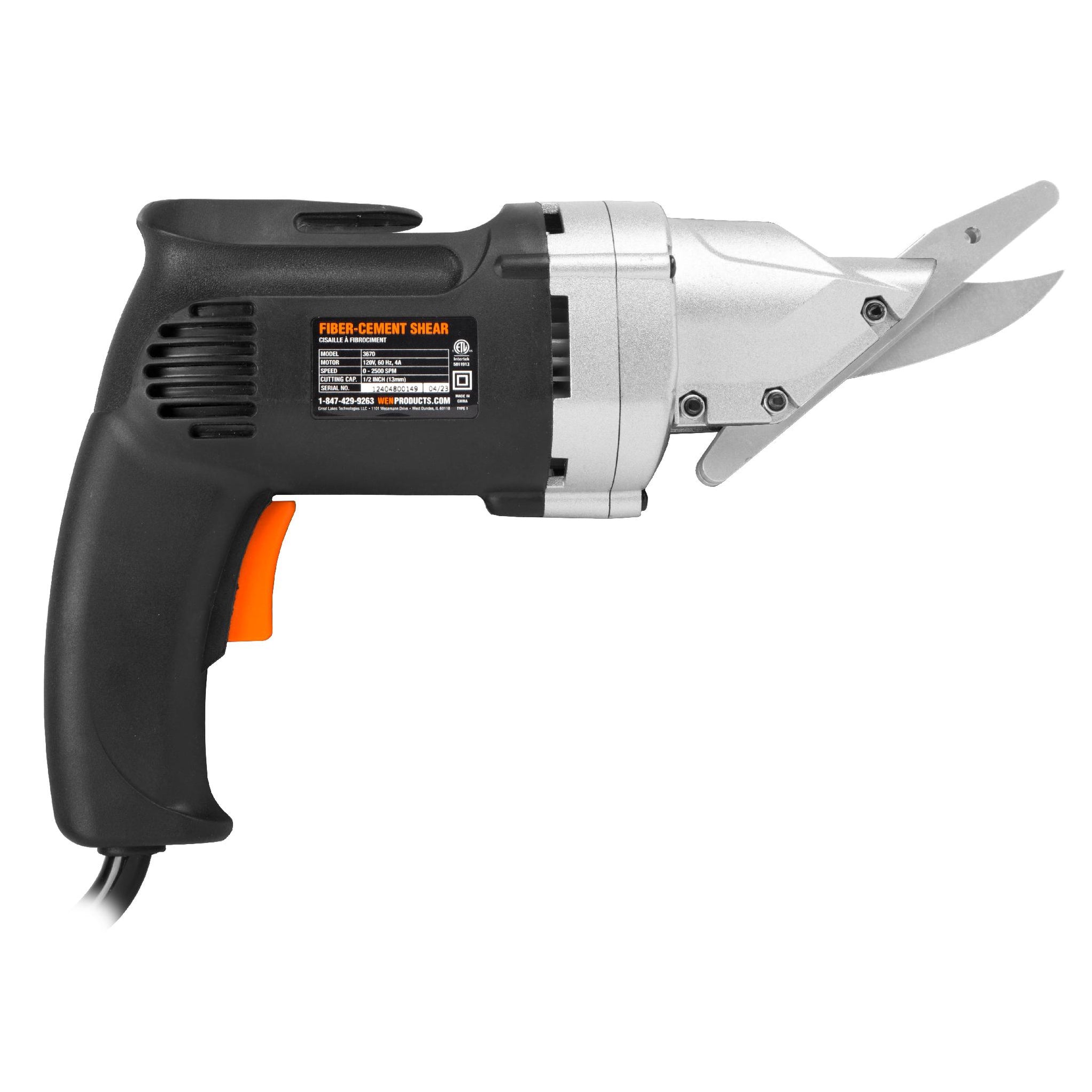 WEN 3670 Variable Speed Electric Fiber Cement and Siding Shear — WEN ...