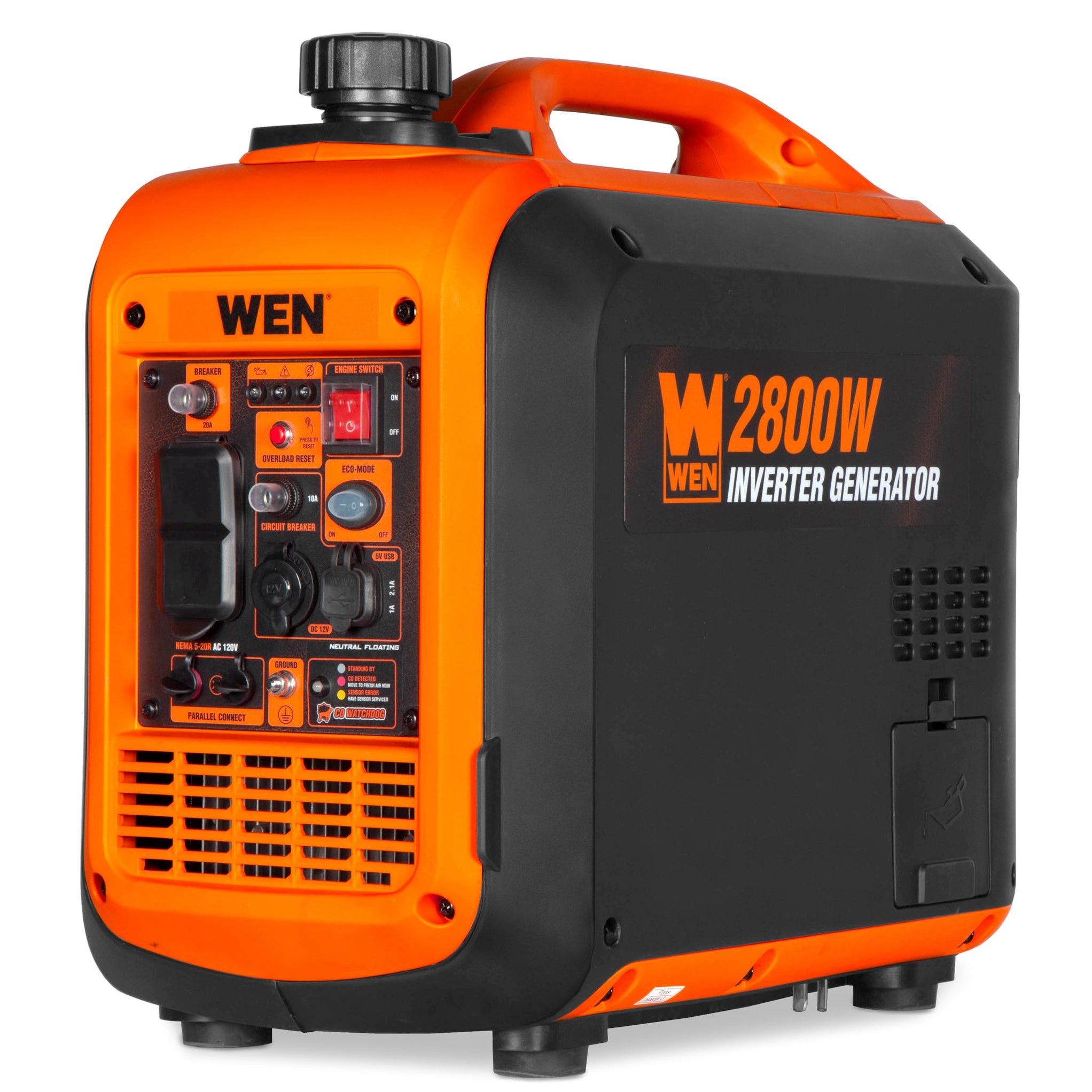 WEN 56280iX 2800-Watt Inverter Generator, Quiet, Portable, and Lightwe ...