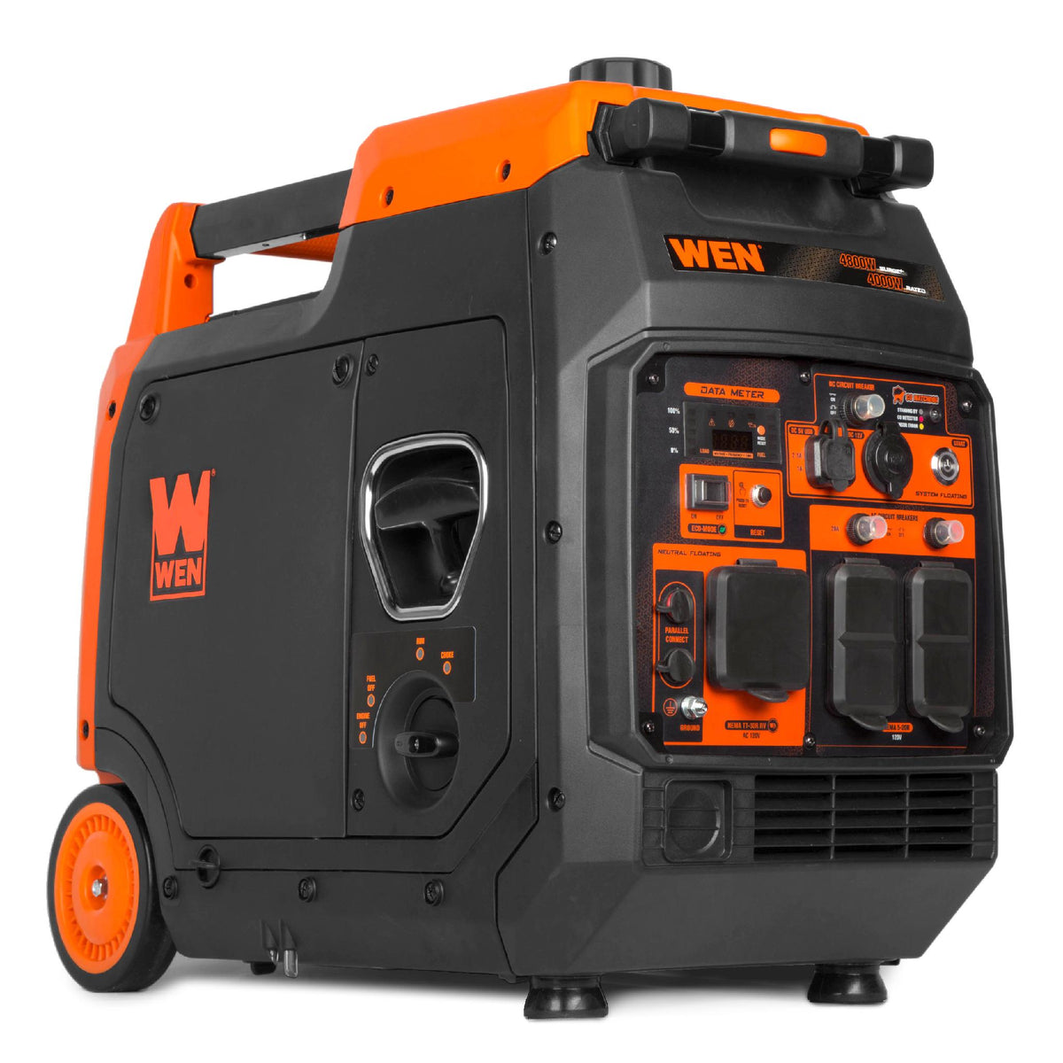 WEN 56480iX Quiet and Lightweight 4800-Watt RV-Ready Electric Start Po ...