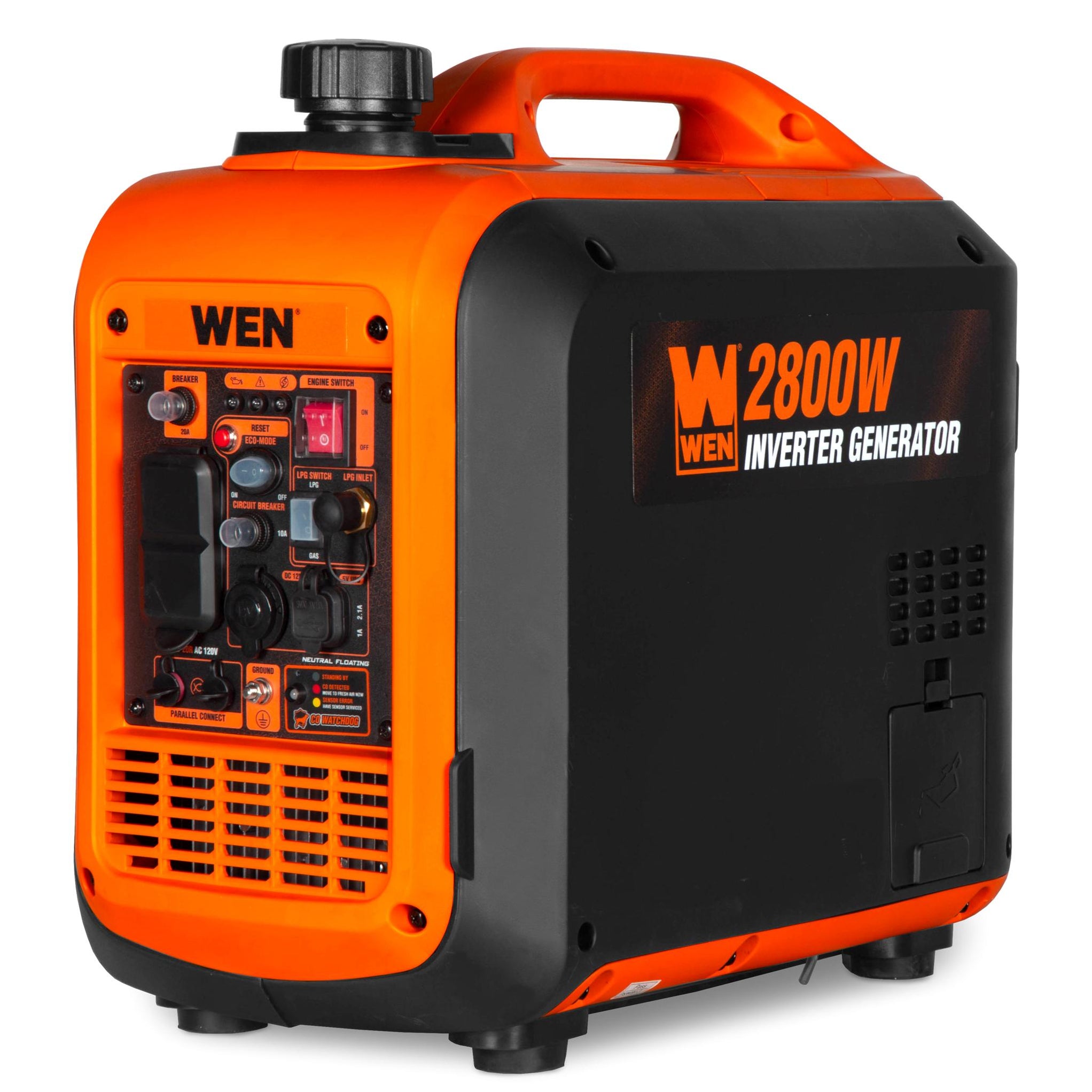 WEN DF280iX 2800-Watt Dual Fuel Inverter Generator, Quiet, Portable, a ...