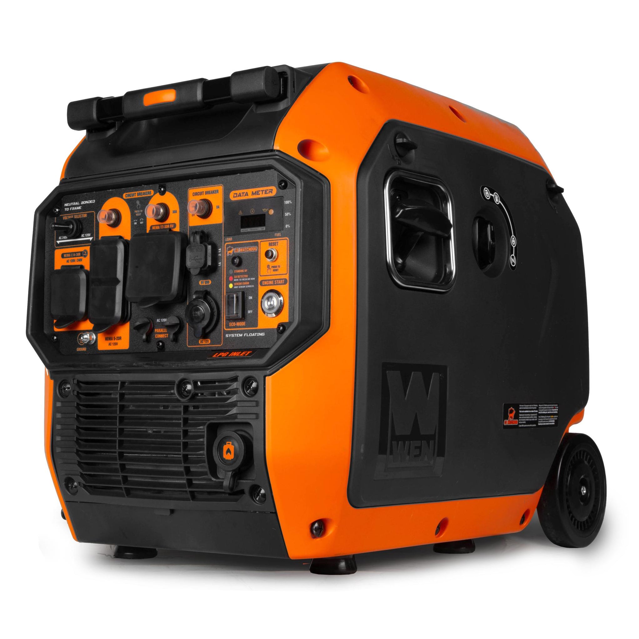 WEN DF500iX 5000-Watt Dual Fuel 120V/240V RV and EV-Ready Electric Sta ...