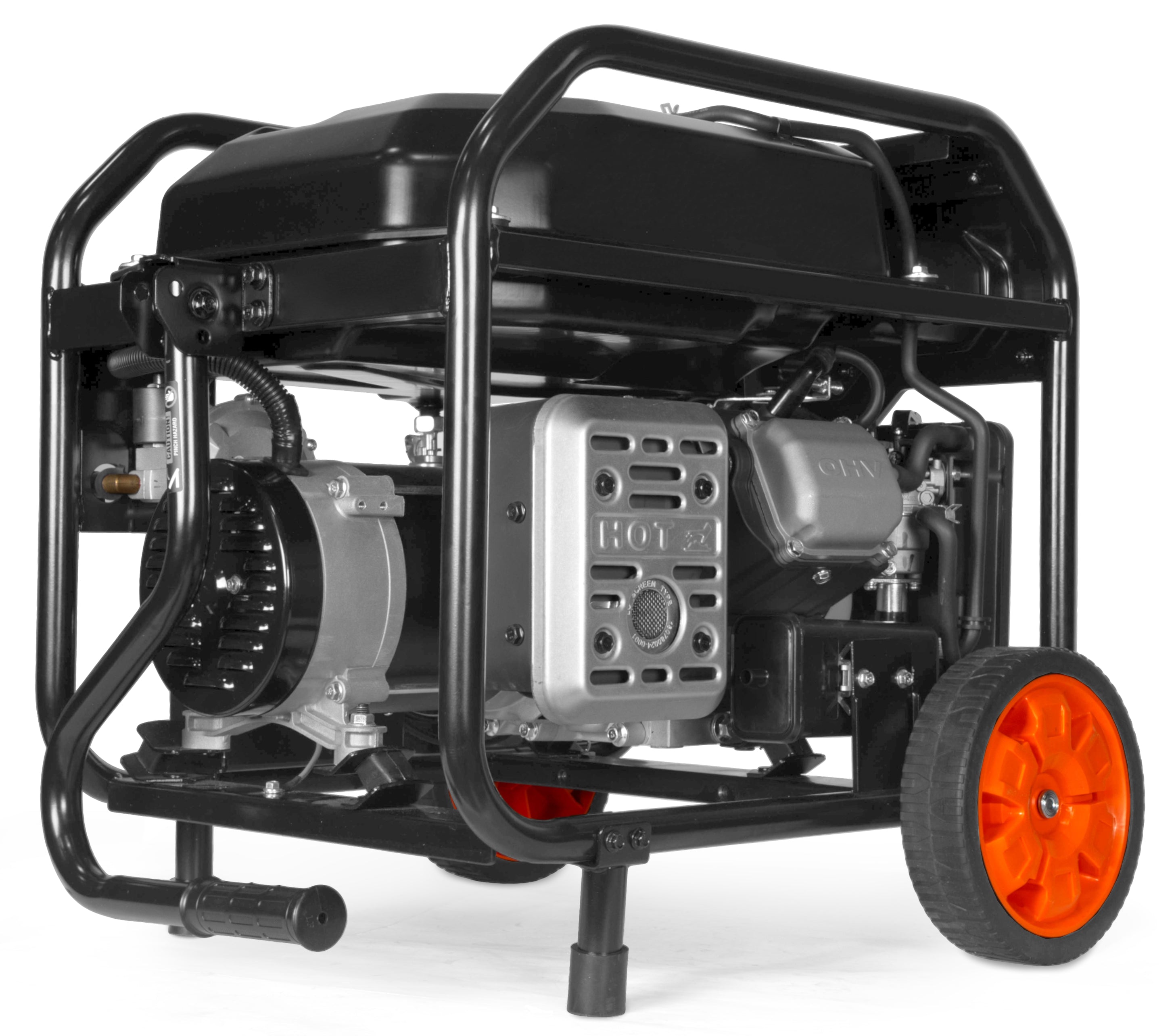 WEN DF5600X 5,600-Watt Dual Fuel Portable Generator with Wheel Kit, El ...