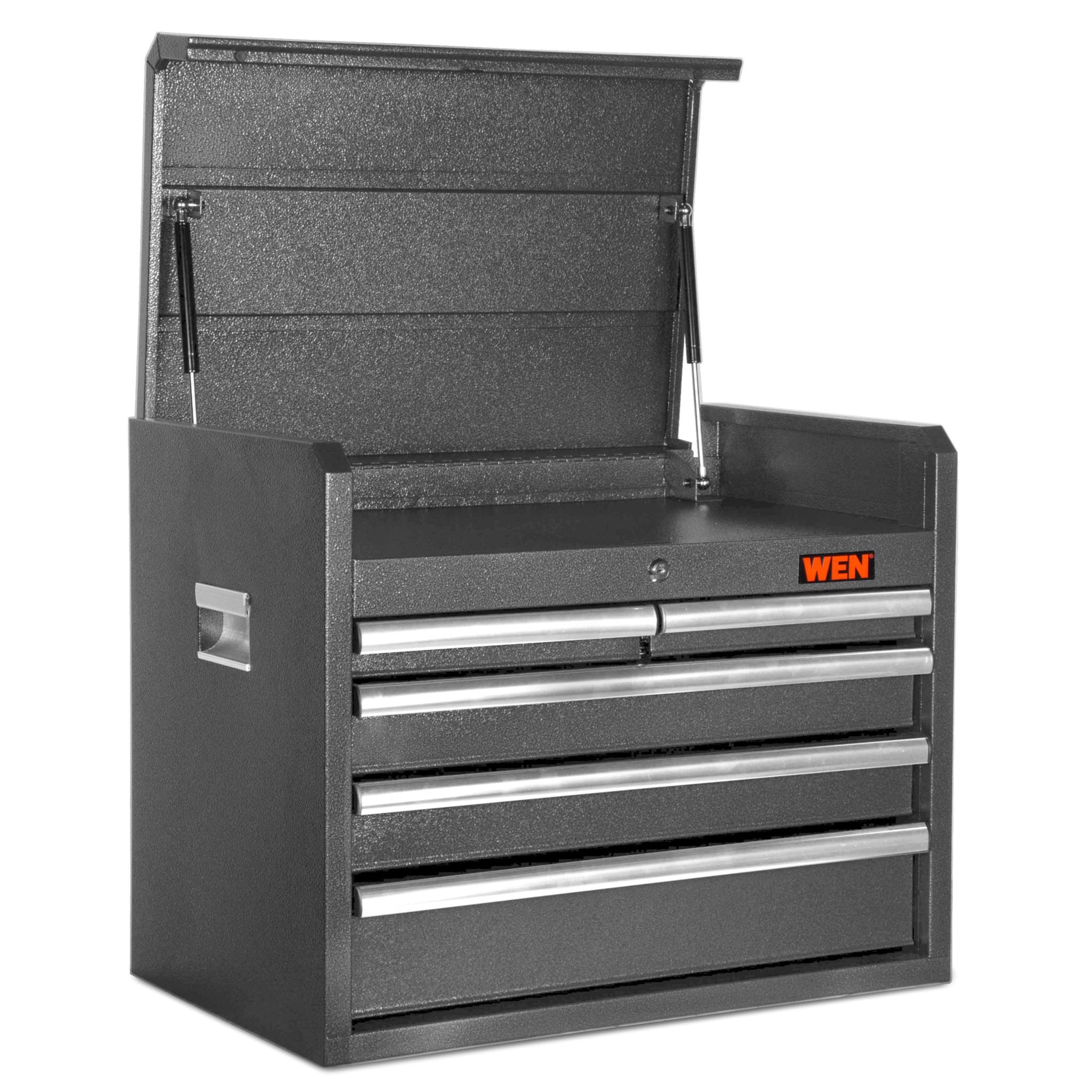 WEN GG261T 26-Inch Premium Tool Chest with Heavy Duty 21-Gauge Powder ...