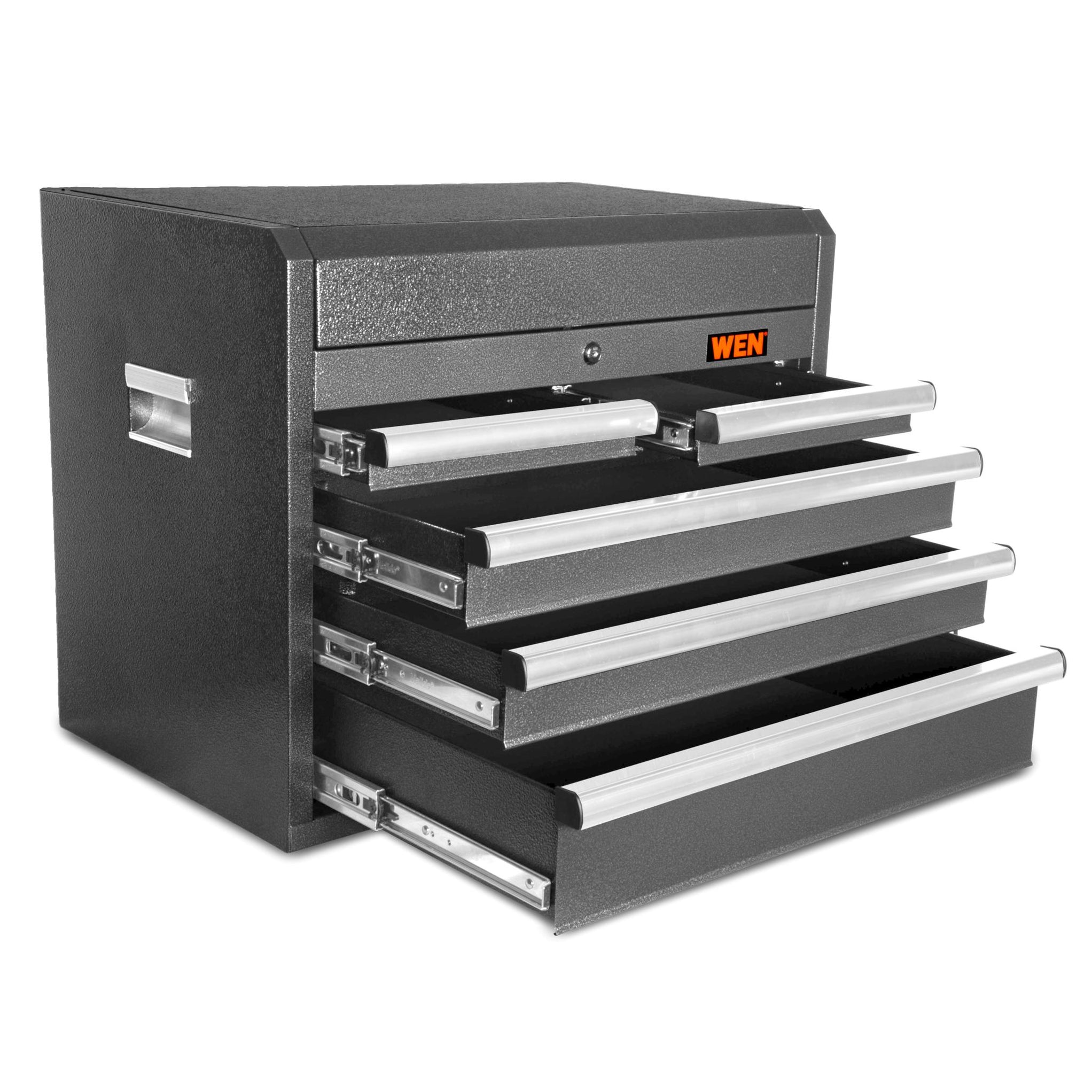 WEN GG261T 26-Inch Premium Tool Chest with Heavy Duty 21-Gauge Powder ...