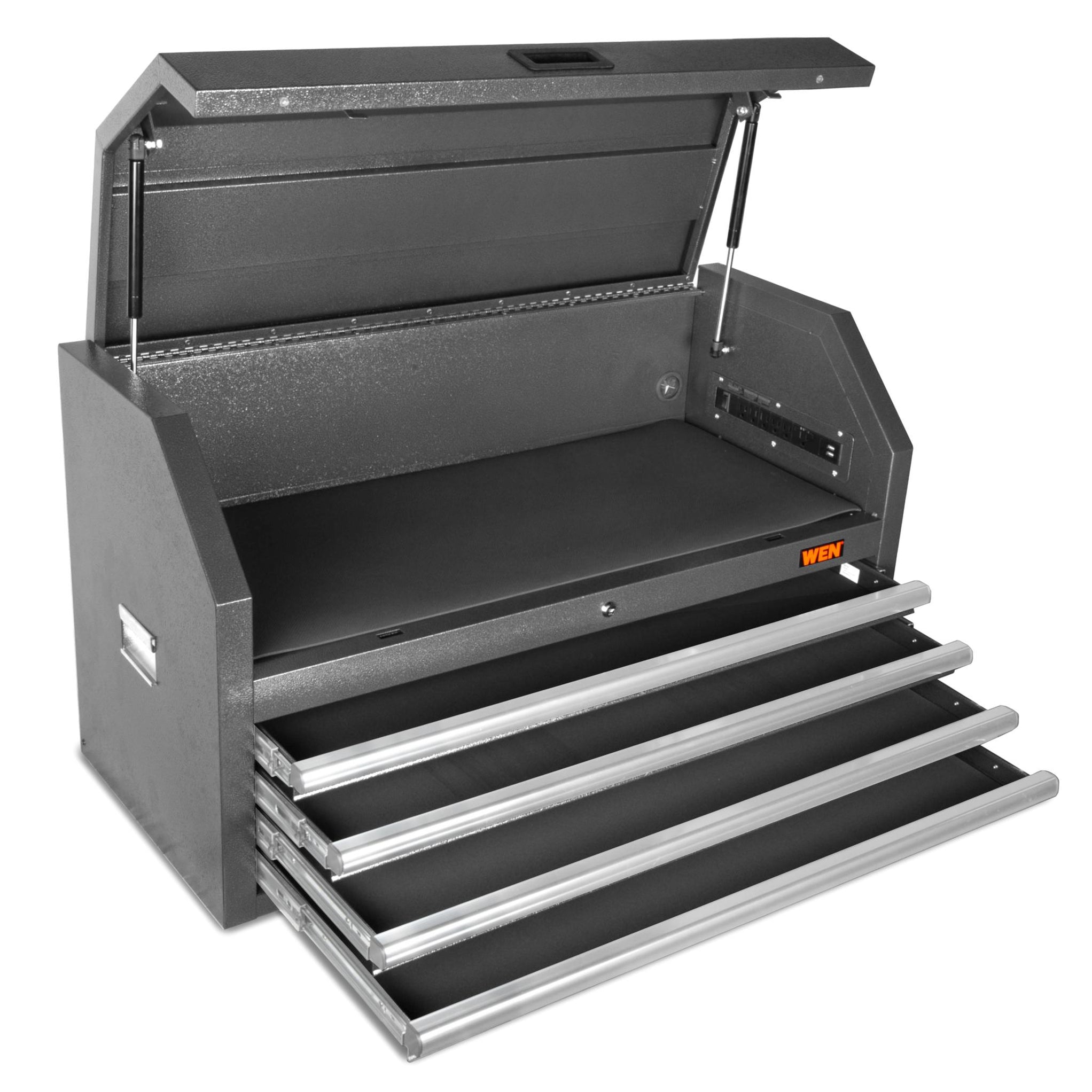 WEN GG421T 42-Inch Premium Tool Chest with Heavy Duty 21-Gauge Powder ...