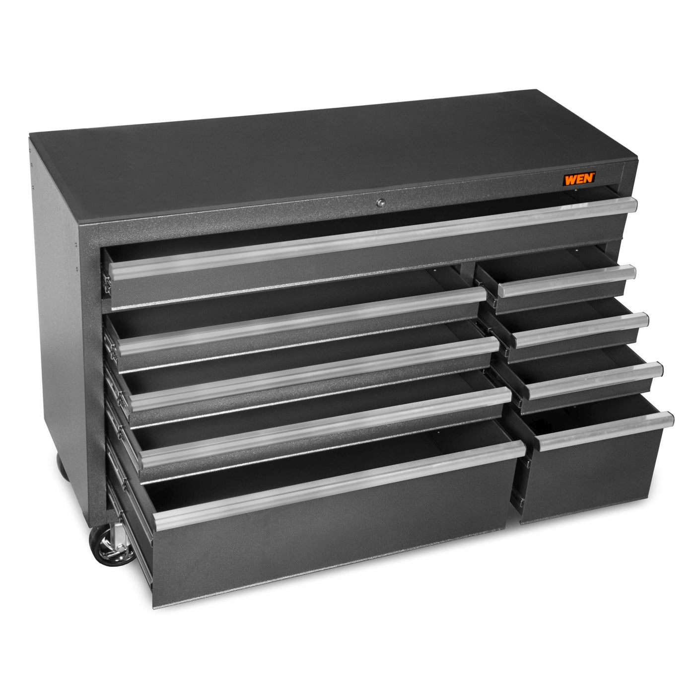 WEN GG532B 52-Inch Premium Rolling Tool Cabinet with Heavy Duty 21-Gau ...