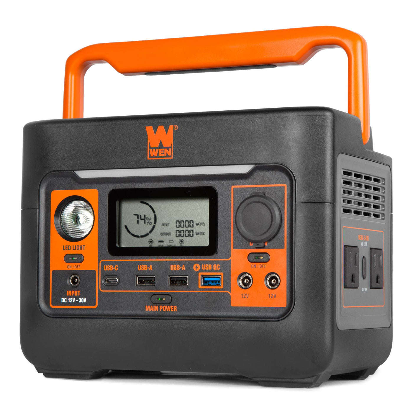 WEN PP300i 300-Watt 269Wh Lithium-Ion Power Station and Battery-Powere ...