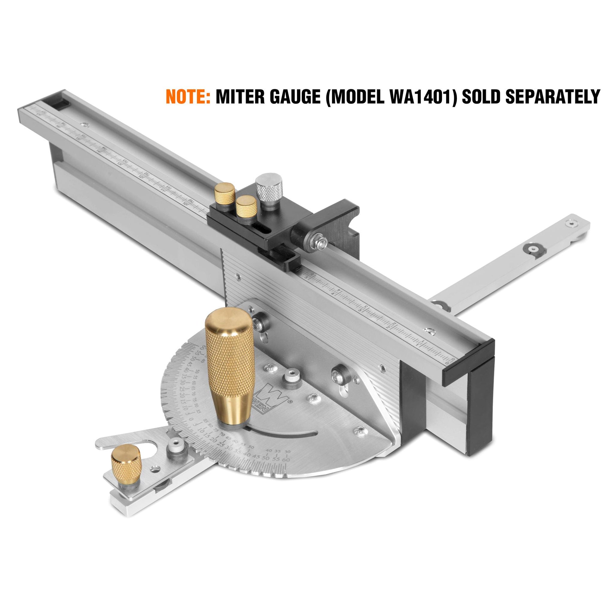 WEN WA1402 18-Inch Premium Aluminum Miter Gauge Fence with Flip-down ...