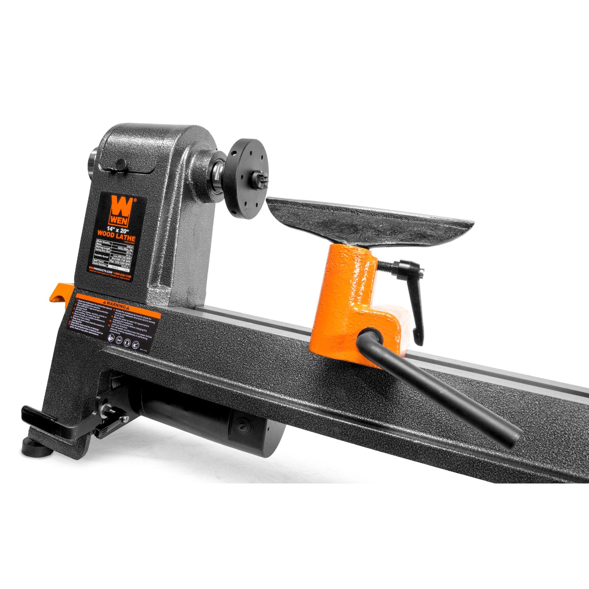 WEN 34035 6-Amp 14-Inch by 20-Inch Variable Speed Benchtop Wood Lathe ...