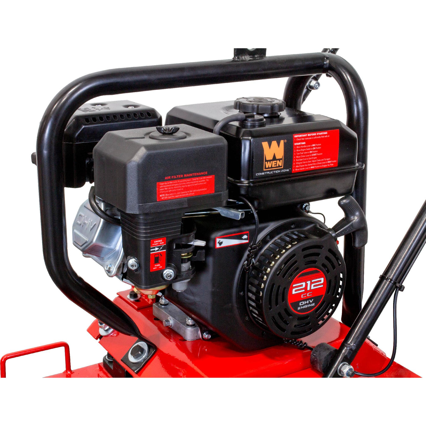 WEN 56035T 7 HP 4500-Pound Compaction Force Plate Compactor, CARB Comp ...