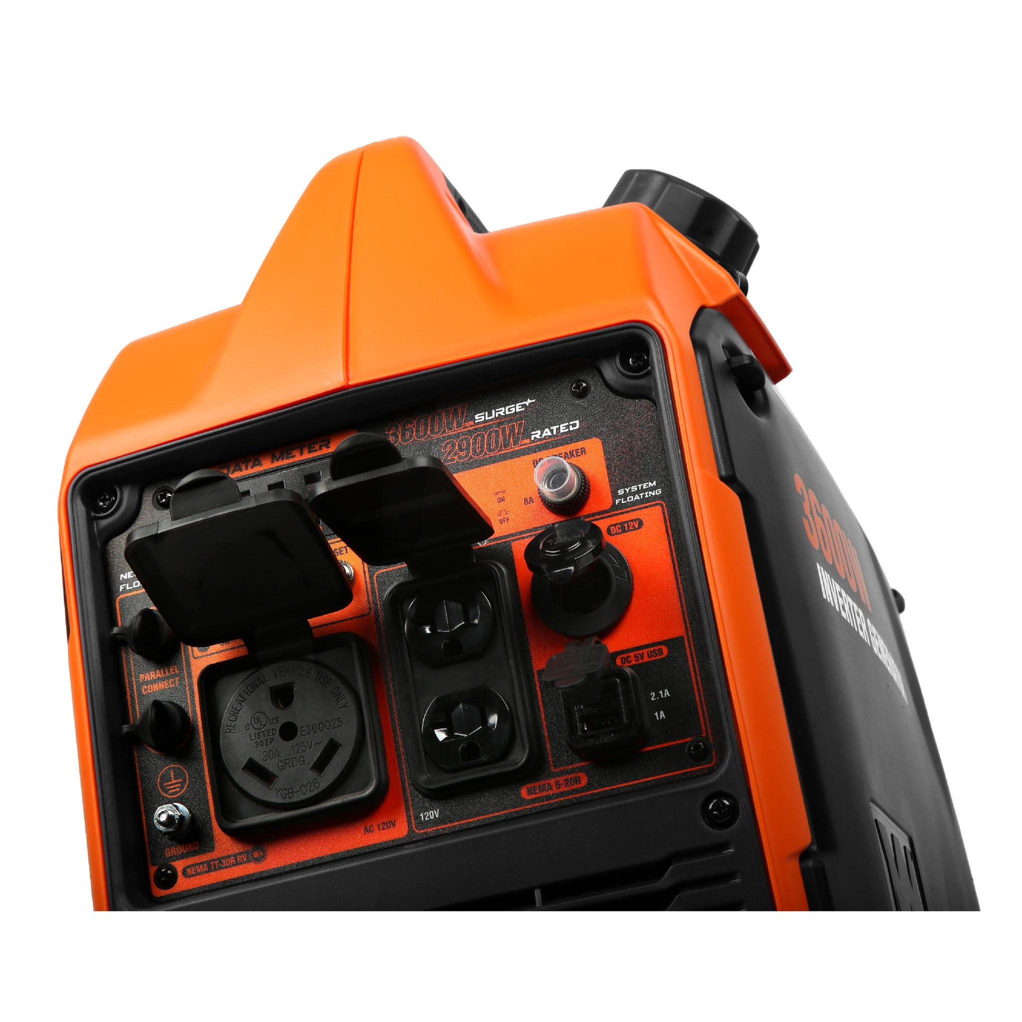 WEN 56360i Quiet and Lightweight 3600-Watt RV-Ready Portable Inverter ...