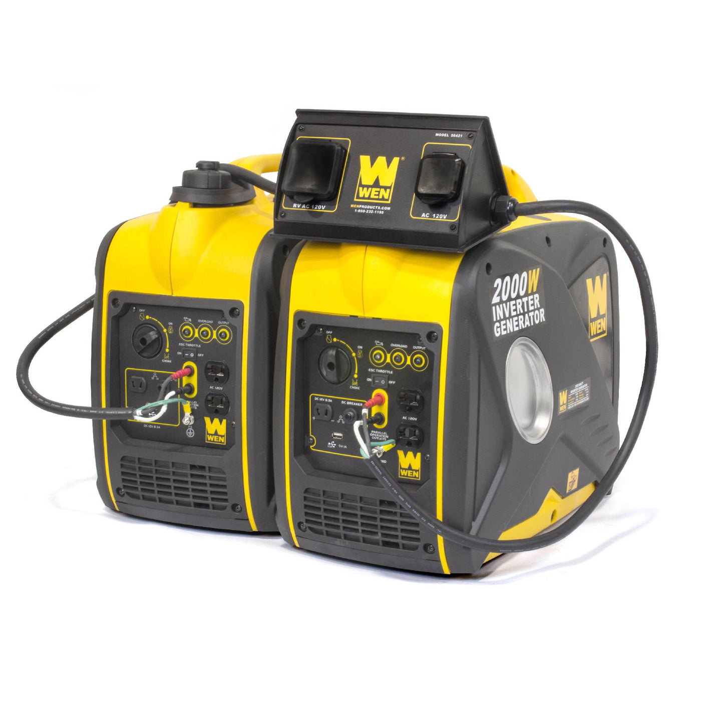 WEN 56421 30-Amp 3600-Watt Parallel Connection Kit for Inverter Genera ...