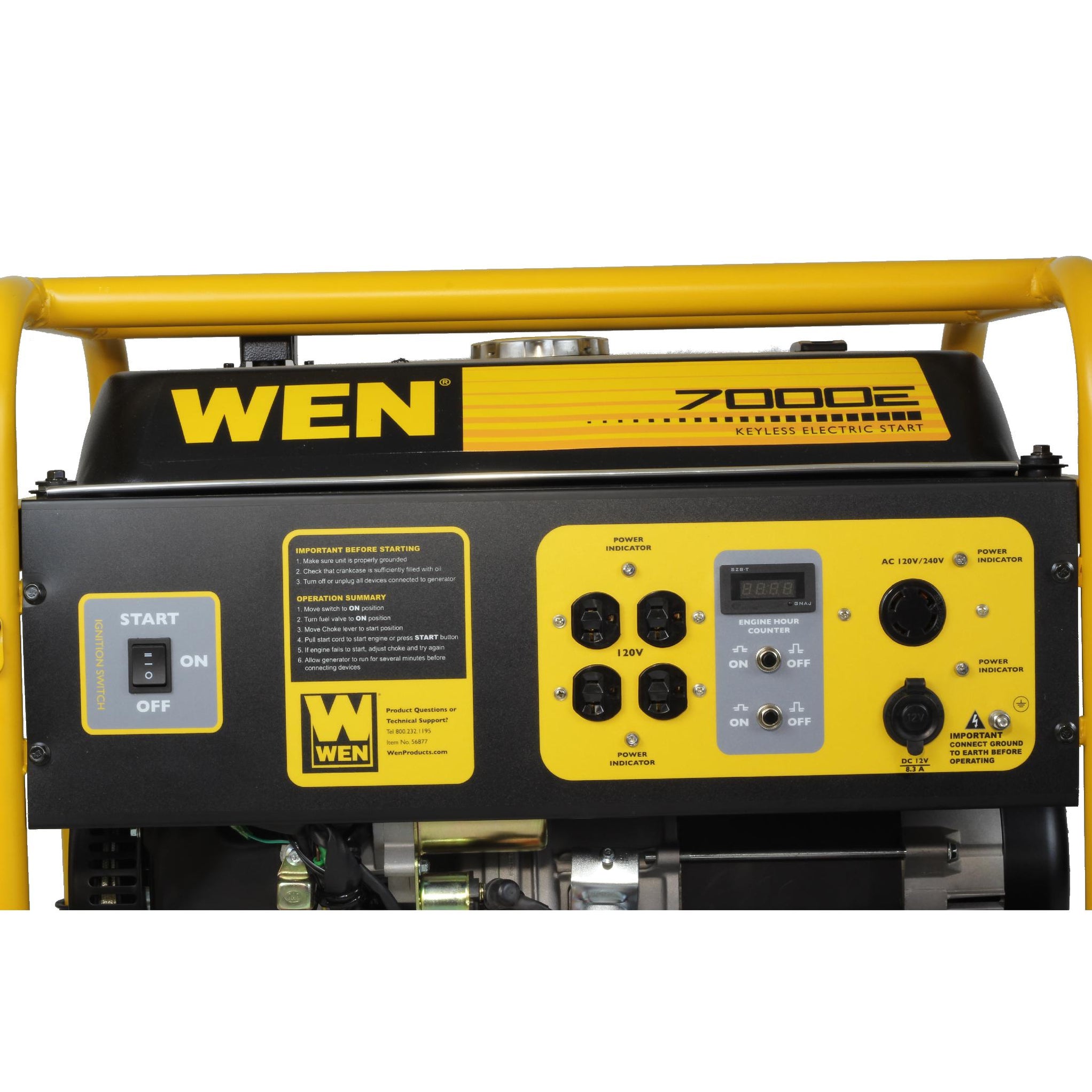 WEN 56682 7000 Watt Electric Start Generator — WEN Products