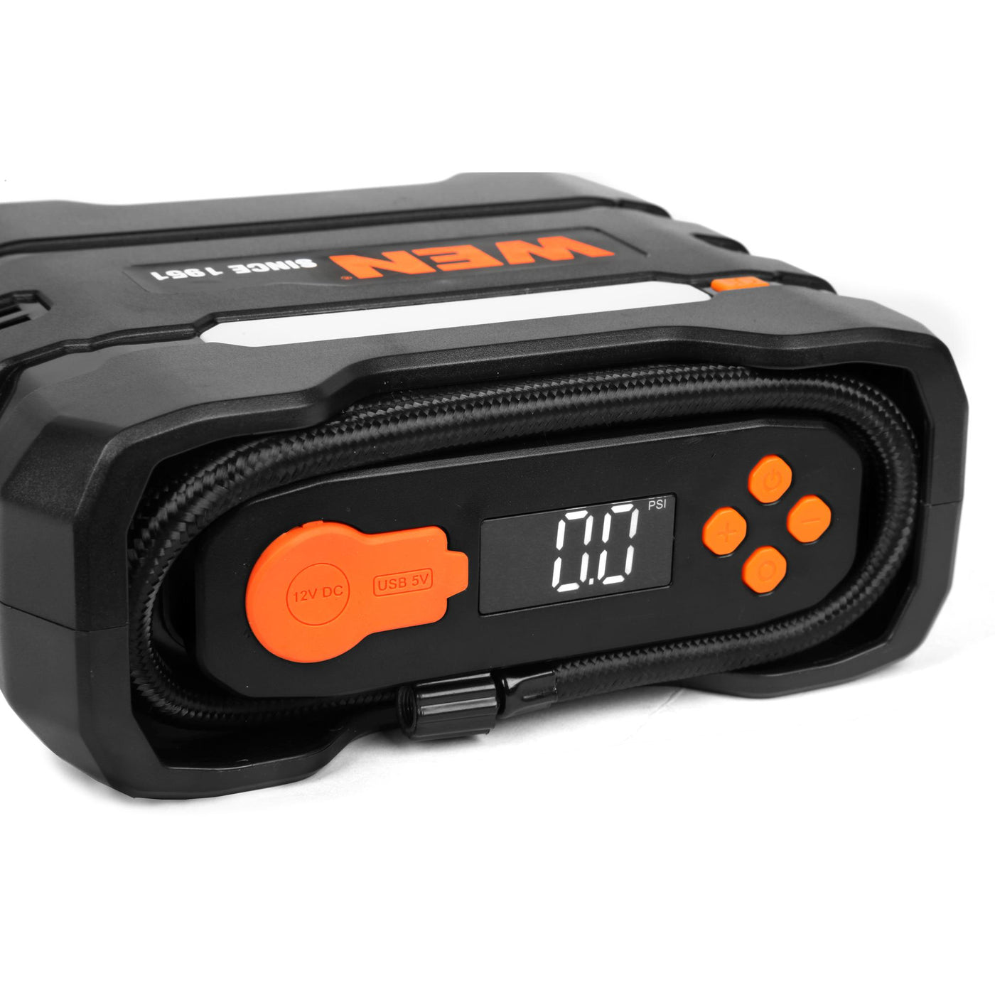 WEN AA2225 12V 90 PSI 0.8 CFM Portable Air Compressor and Tire Inflato ...