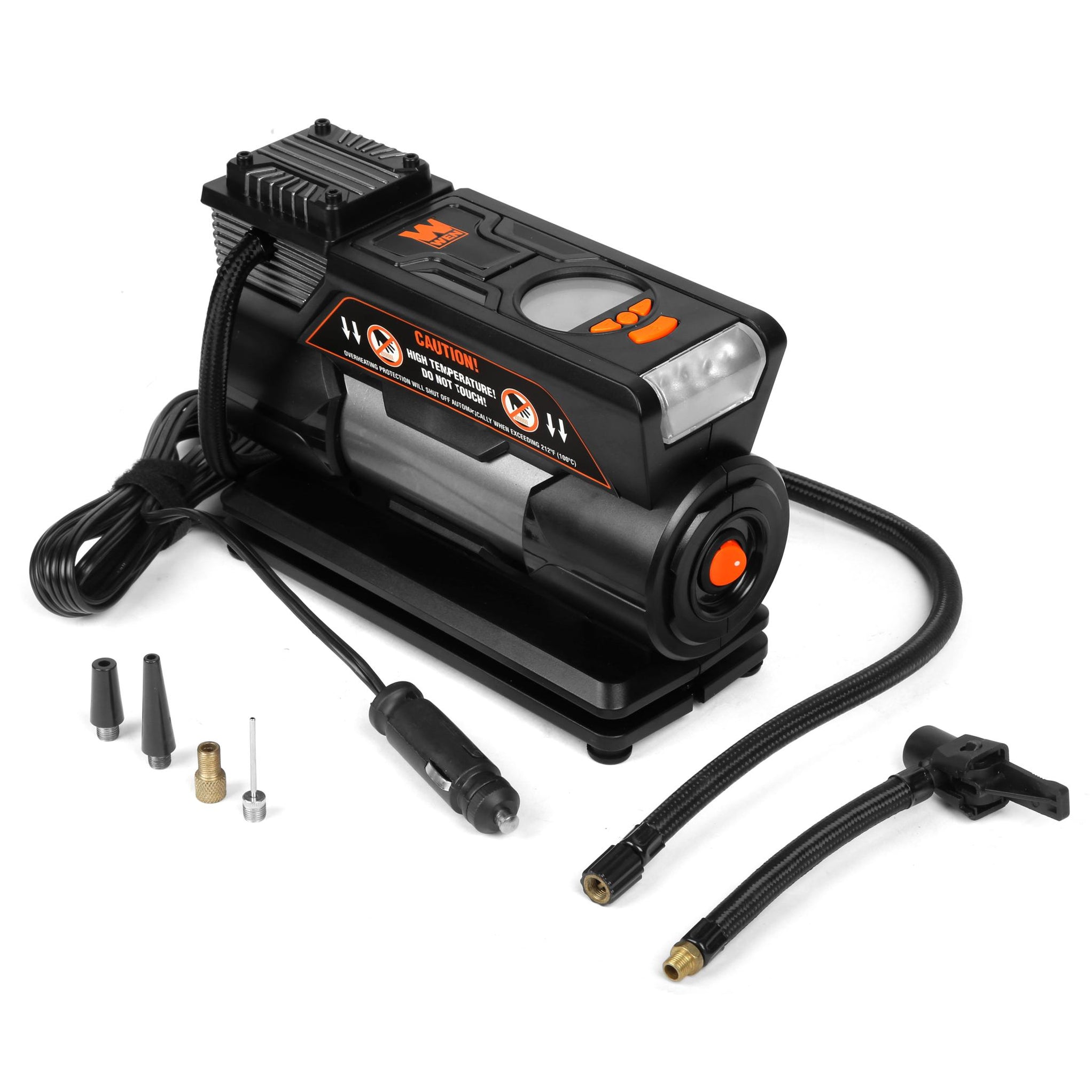 WEN AA2230 12V 100 PSI 1.25 CFM Portable Air Compressor and Tire Infla ...
