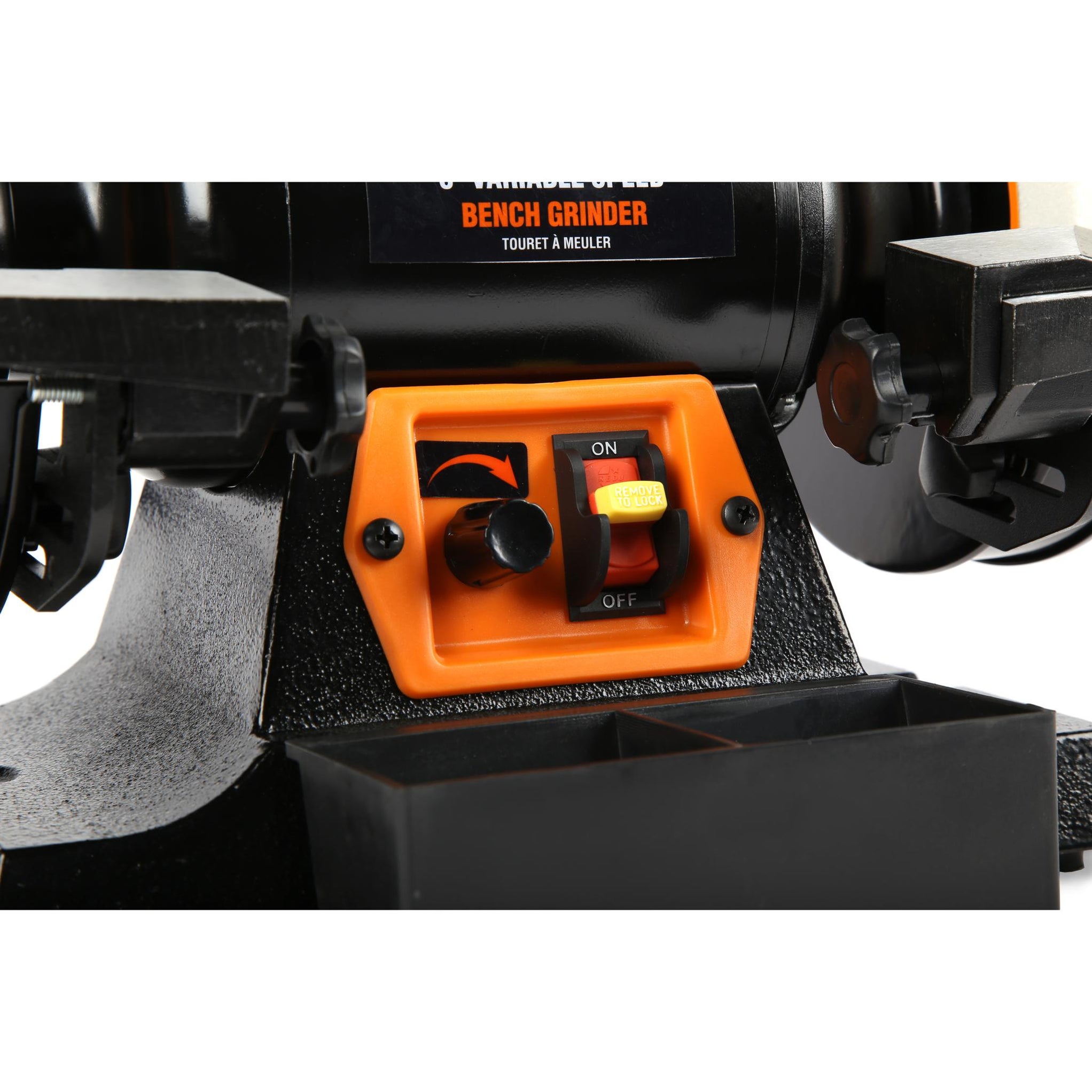 WEN BG625V 2.5-Amp 6-Inch Variable Speed Bench Grinder with Flexible W ...