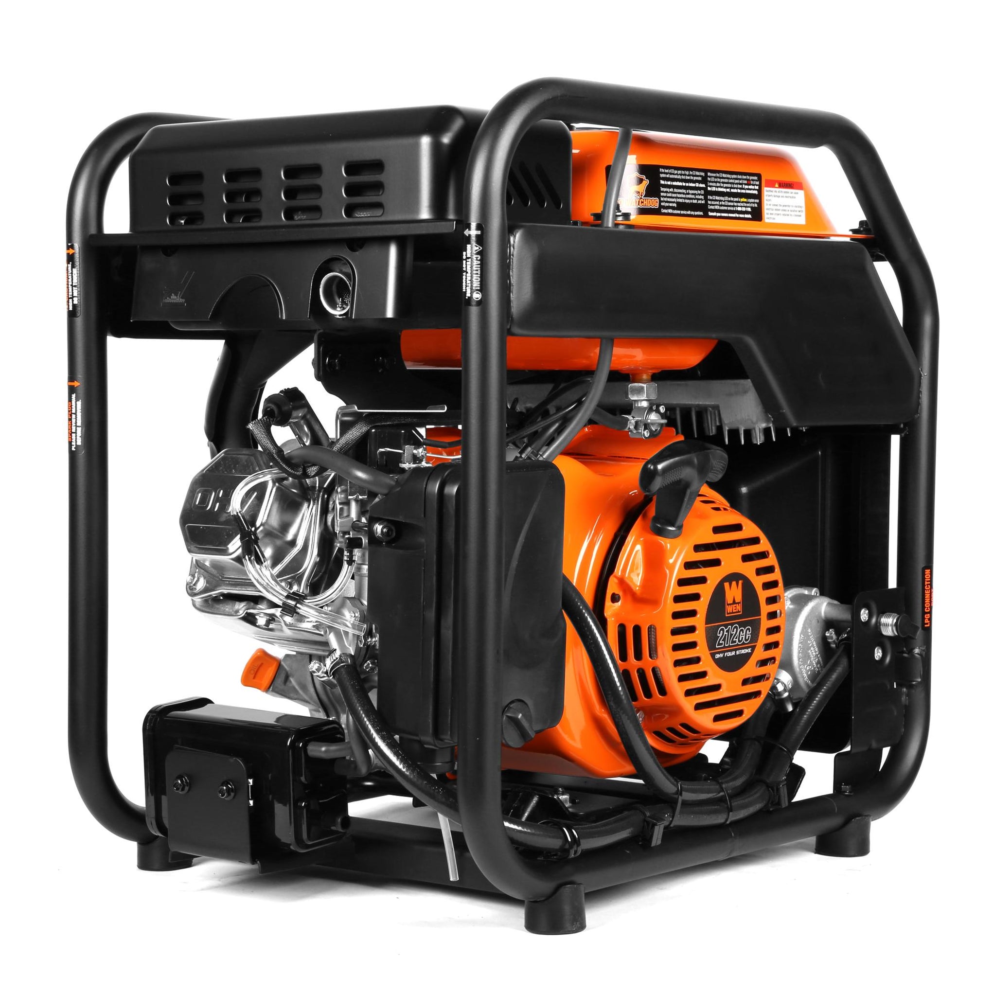 WEN DF402iX RV-Ready 4000-Watt Dual Fuel Open Frame Inverter Generator ...