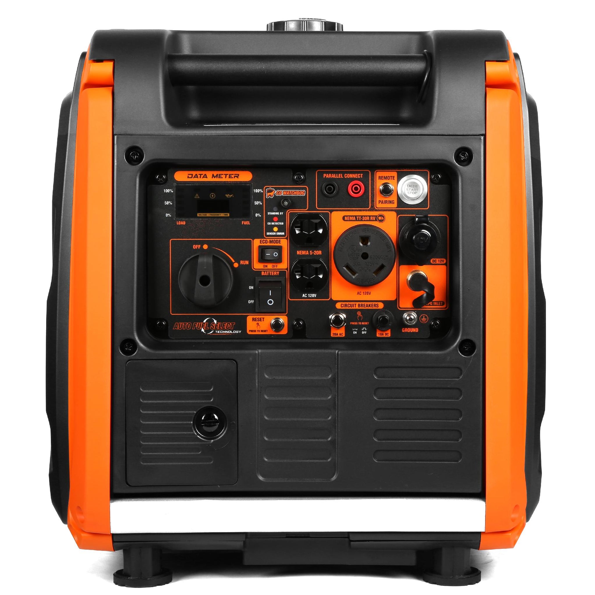 WEN DF452iX Super Quiet 4500-Watt Remote Electric Start Dual Fuel RV-R ...