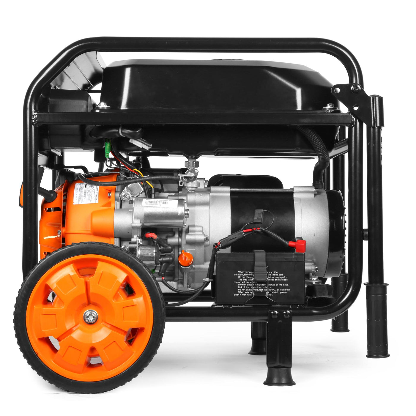 WEN GN5602X 5,600-Watt Portable Generator with Wheel Kit, Electric Sta ...