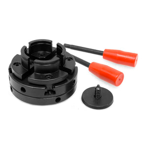 WEN LA4444 4-Inch 4-Jaw Self-Centering Lathe Chuck Set with 1-Inch x 8 ...