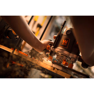 WEN RT6033 15-Amp Variable Speed Plunge Woodworking Router Kit with Ca ...