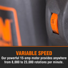 WEN RT6033 15-Amp Variable Speed Plunge Woodworking Router Kit with Ca ...