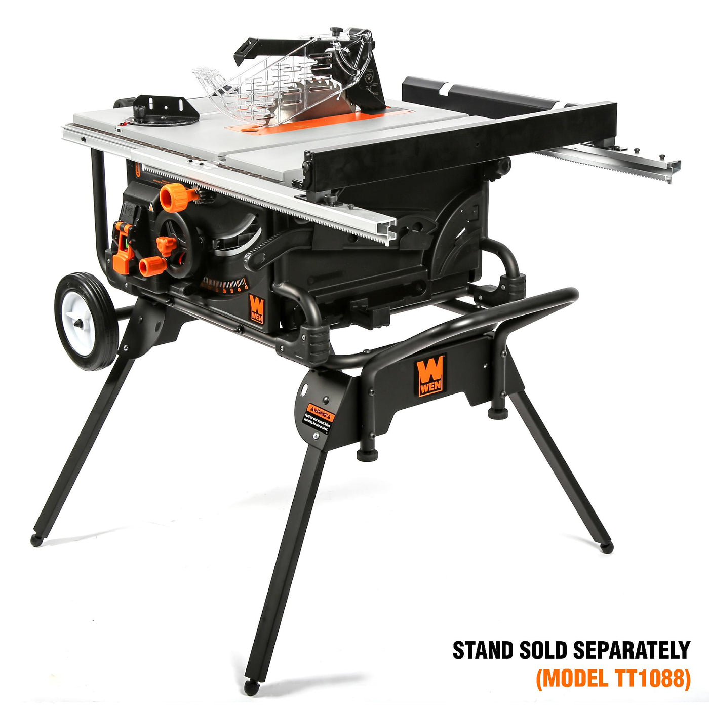 WEN TT1015 15-Amp 2 HP 10-Inch Industrial Benchtop Jobsite Table Saw ...